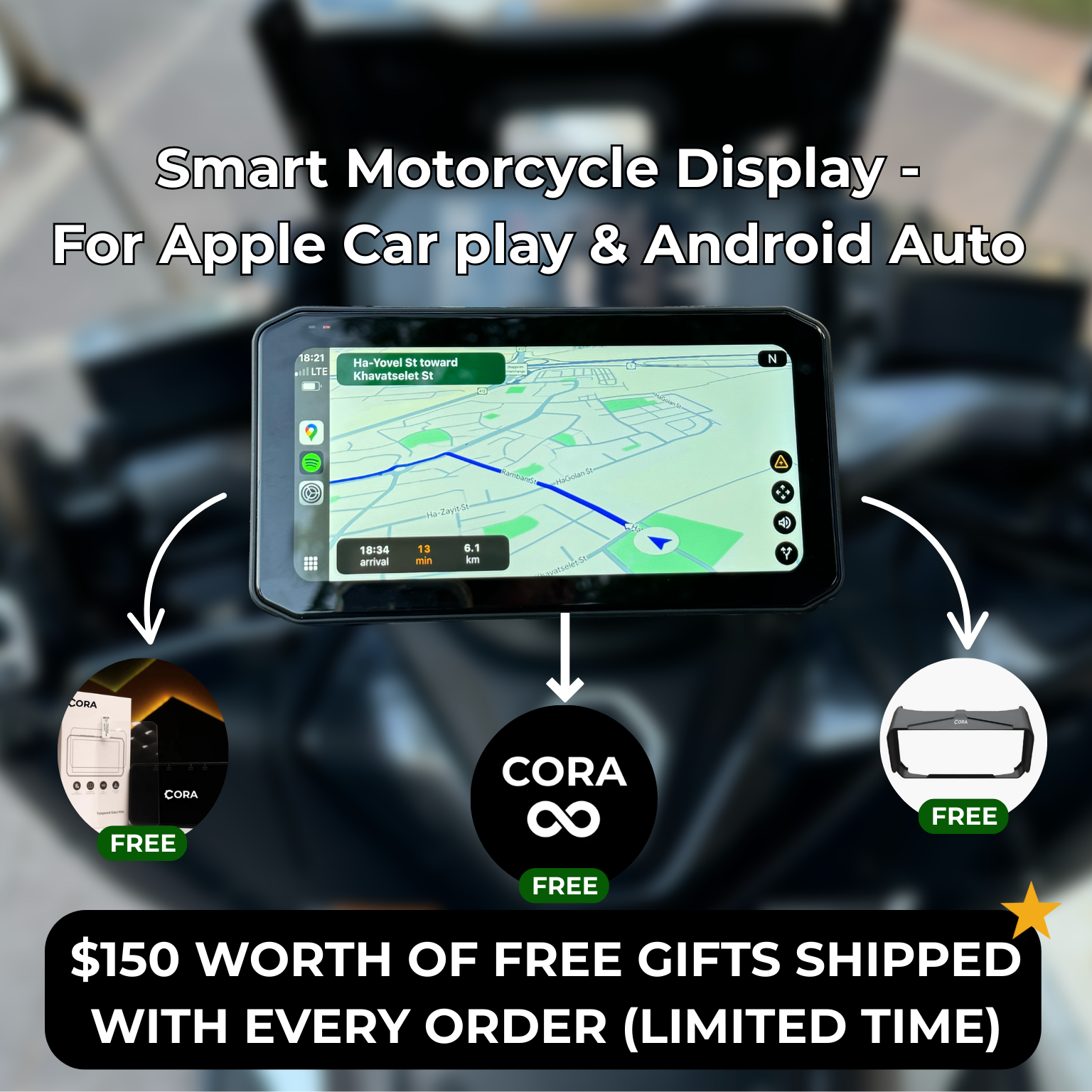Smart Motorcycle Display – Crafted Motors